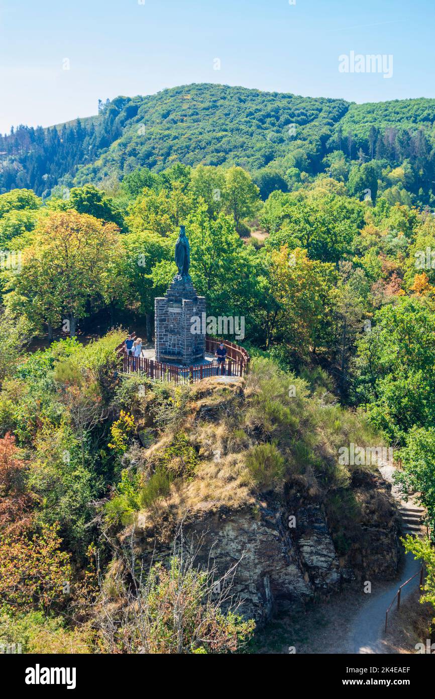 Esch-sur-Sûre (Esch-Sauer): statue of the holy virgin in , Luxembourg ...