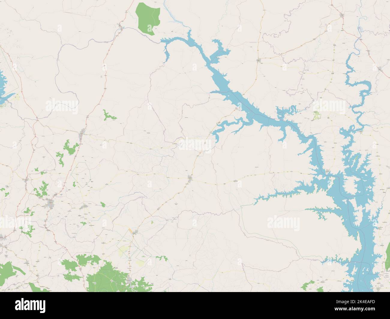 Bono East, region of Ghana. Open Street Map Stock Photo - Alamy