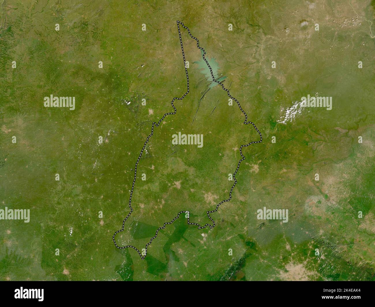 Bono, region of Ghana. Low resolution satellite map Stock Photo - Alamy