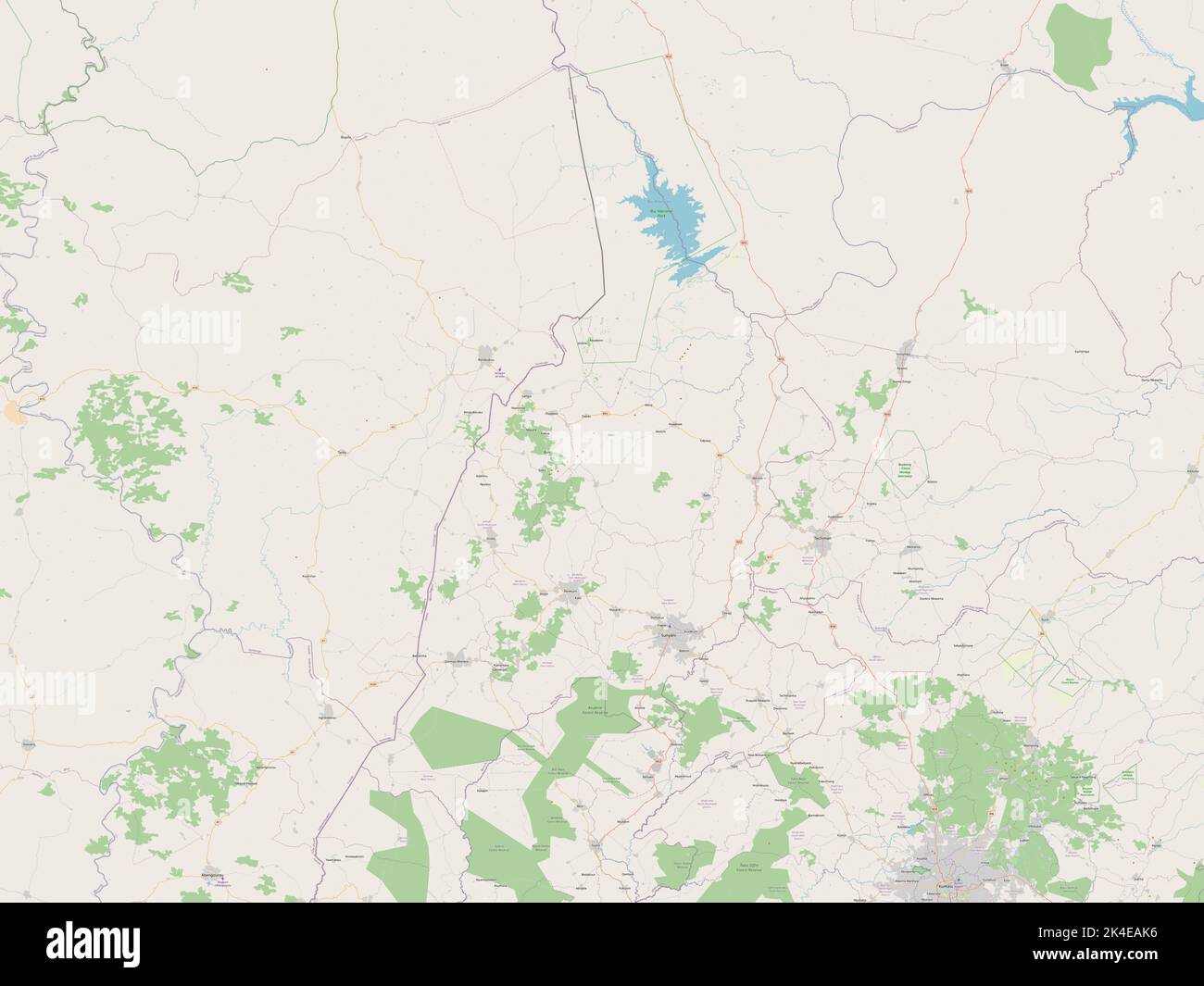 Bono, region of Ghana. Open Street Map Stock Photo - Alamy