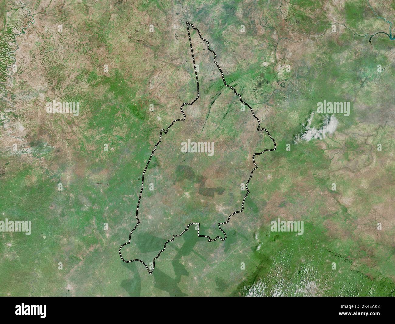 Bono, region of Ghana. High resolution satellite map Stock Photo - Alamy