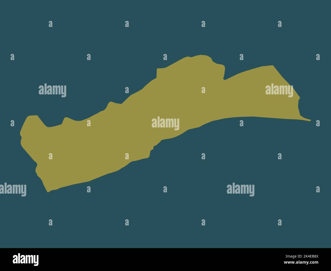 Greater Accra, region of Ghana. Solid color shape Stock Photo - Alamy