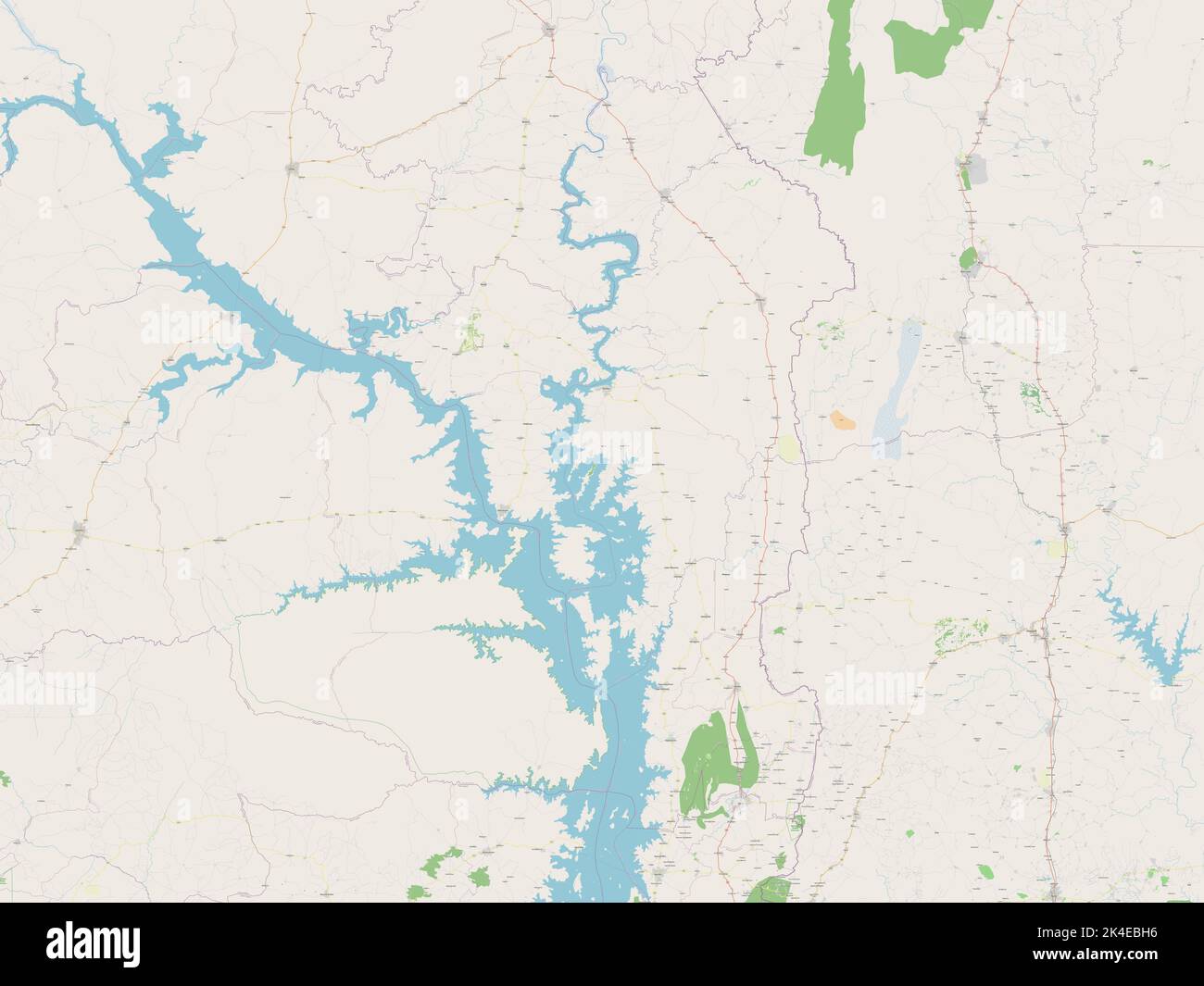 Oti, region of Ghana. Open Street Map Stock Photo - Alamy