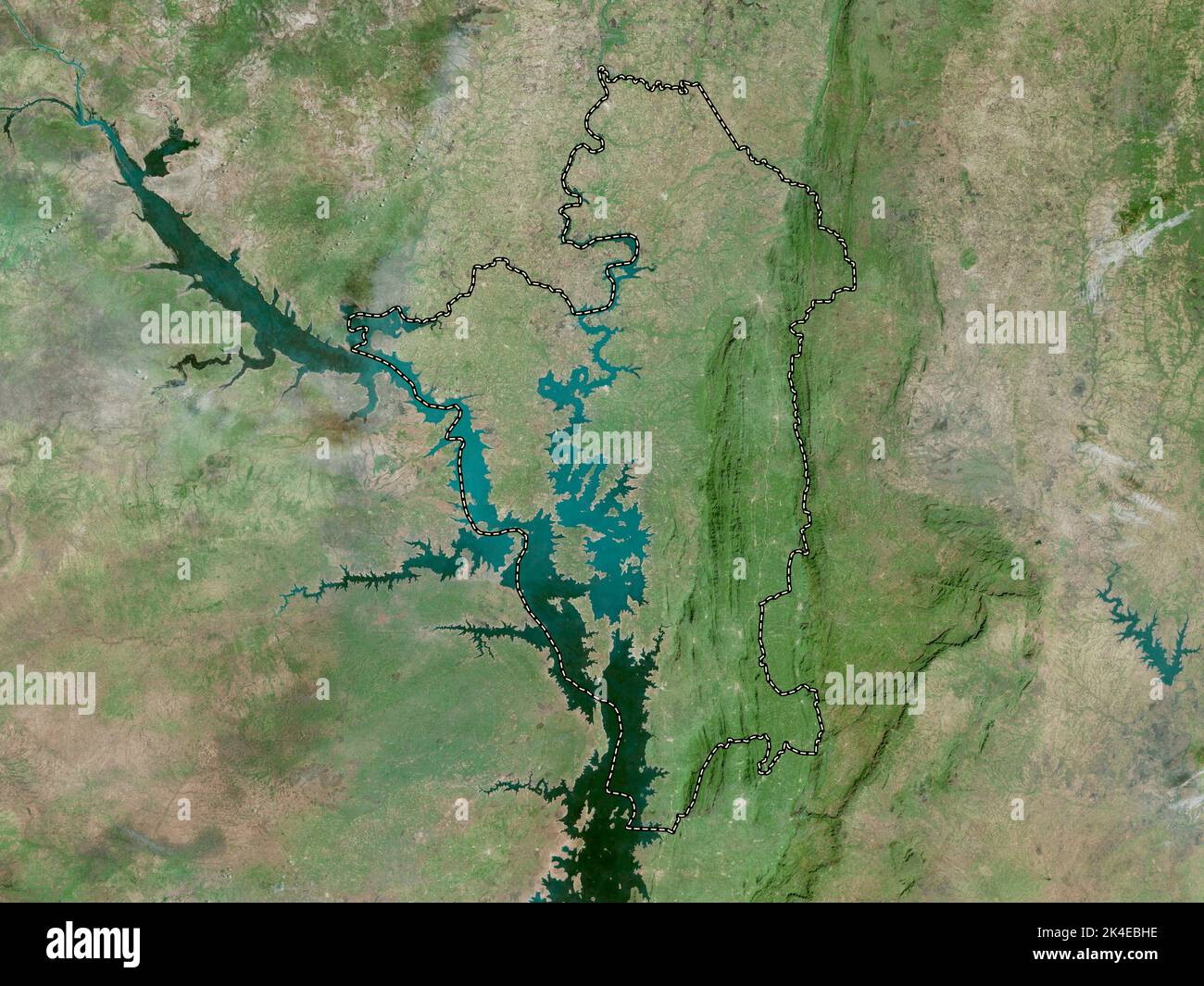 Oti, region of Ghana. High resolution satellite map Stock Photo - Alamy