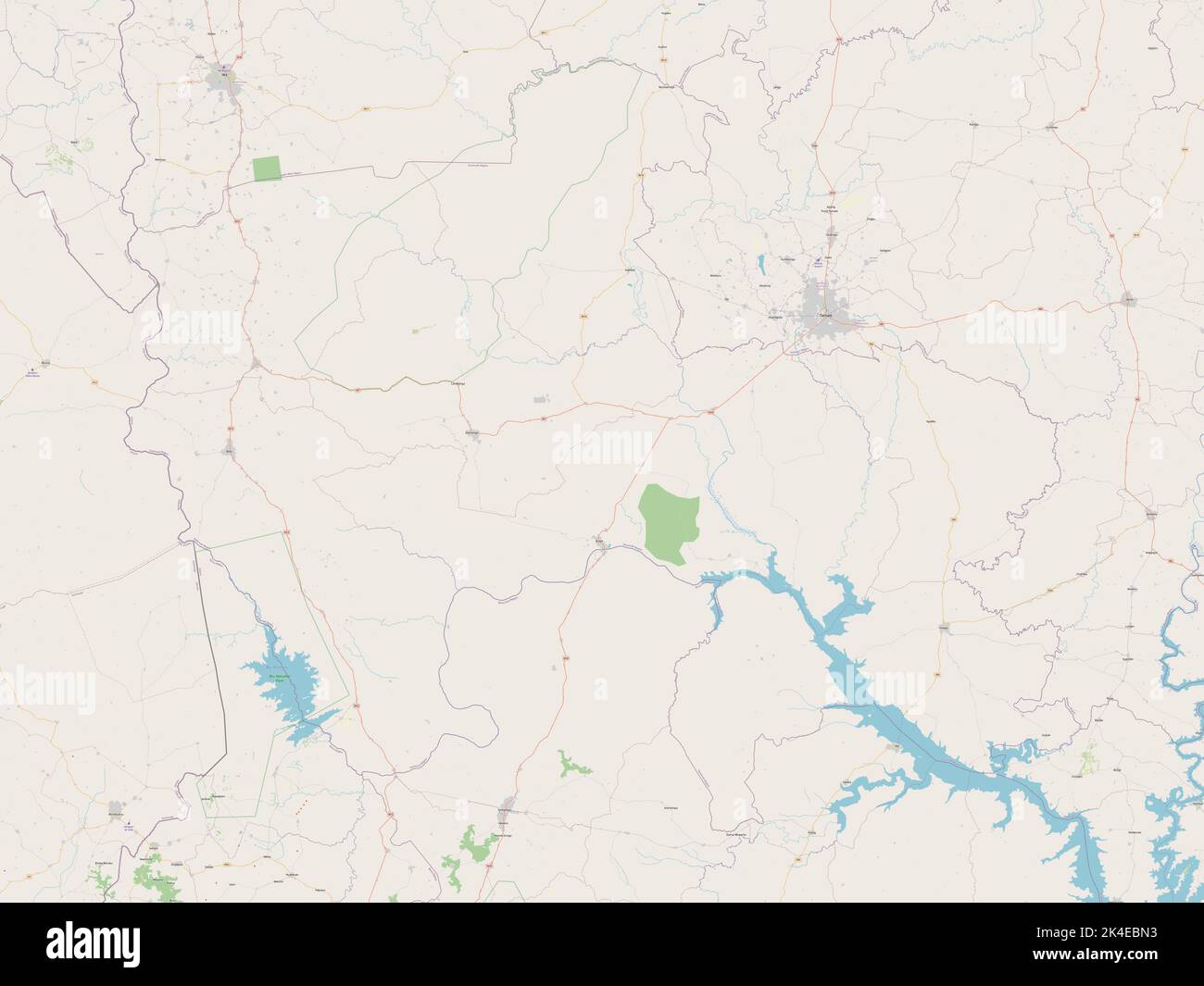 Savannah, region of Ghana. Open Street Map Stock Photo - Alamy