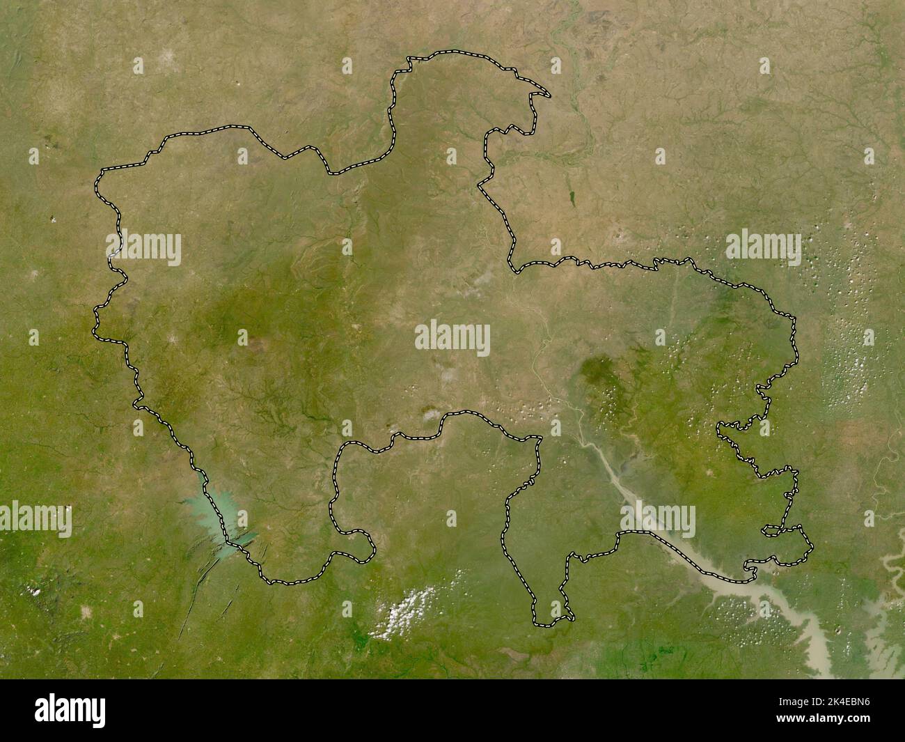 Savannah, region of Ghana. Low resolution satellite map Stock Photo - Alamy