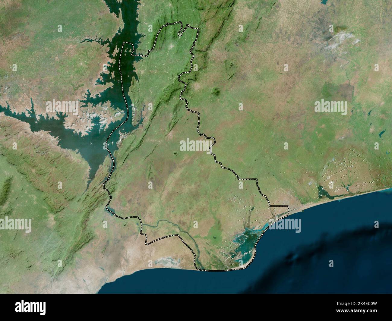 Volta, region of Ghana. High resolution satellite map Stock Photo - Alamy