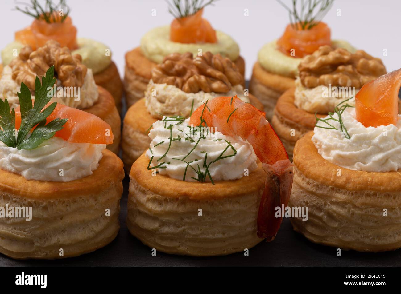 set of Bouchée à la Reine generically also called Vol au vent Stock ...