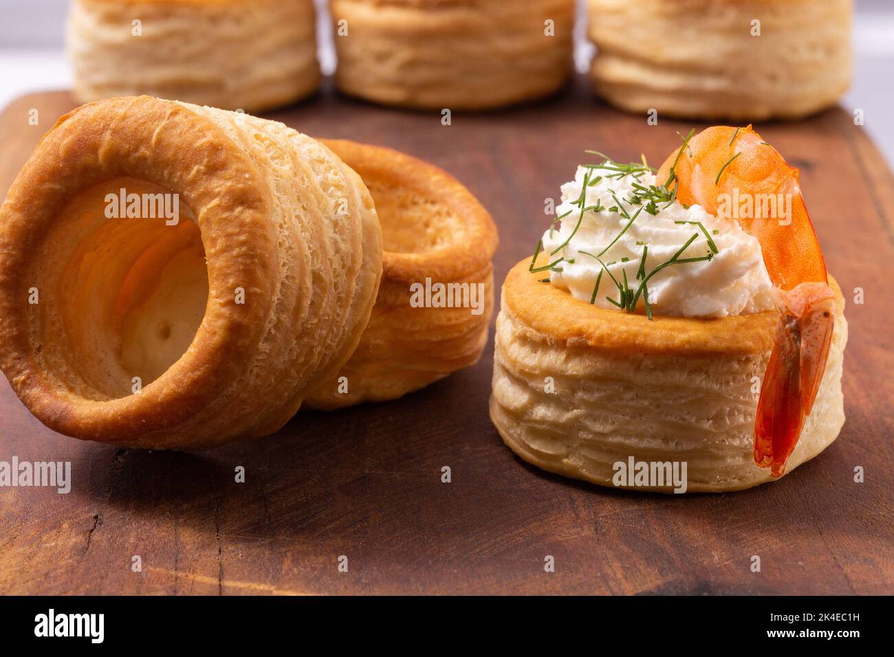 set of Bouchée à la Reine generically also called Vol au vent Stock ...