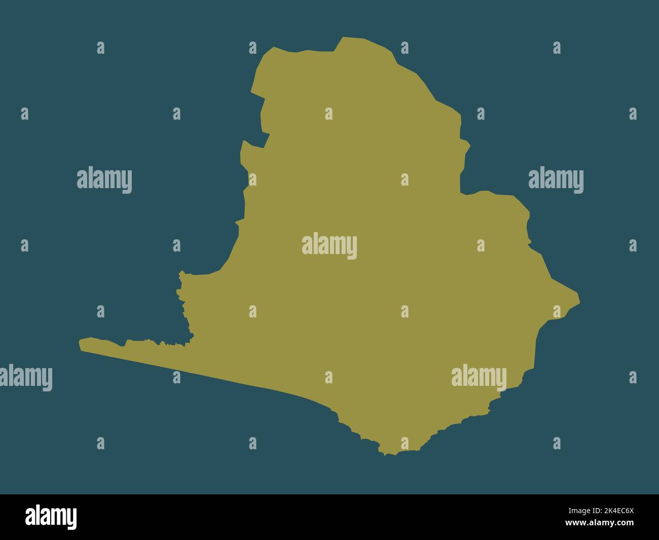 Western, region of Ghana. Solid color shape Stock Photo - Alamy