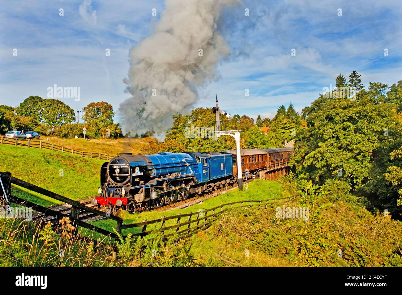 A1 Class No 60163 Tornado in early fifties BR Blue Livery at Goathland ...