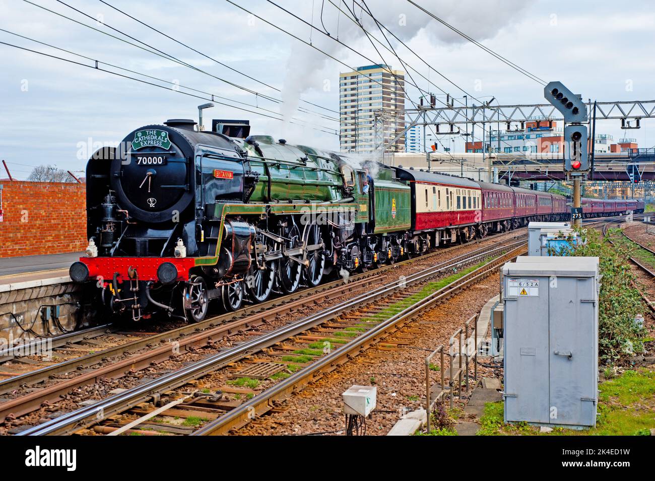Britannia class no 70000 britannia steam locomotive hi-res stock ...