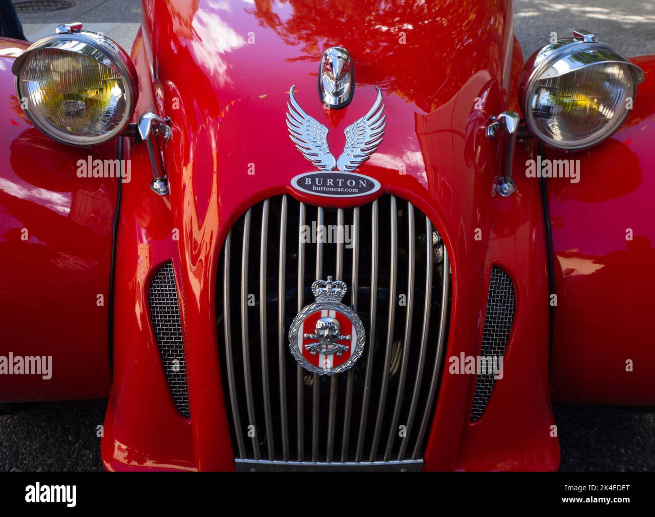 Loriol sur Drome, France - September 17, 2022: Red Vintage Citroen 2CV ...