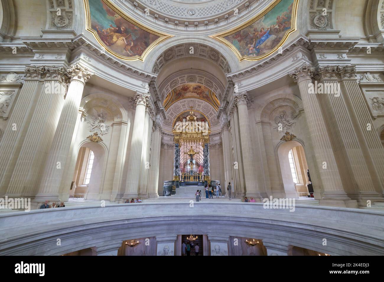 Paris, France - August 30, 2022: architectural detail of the golden ...