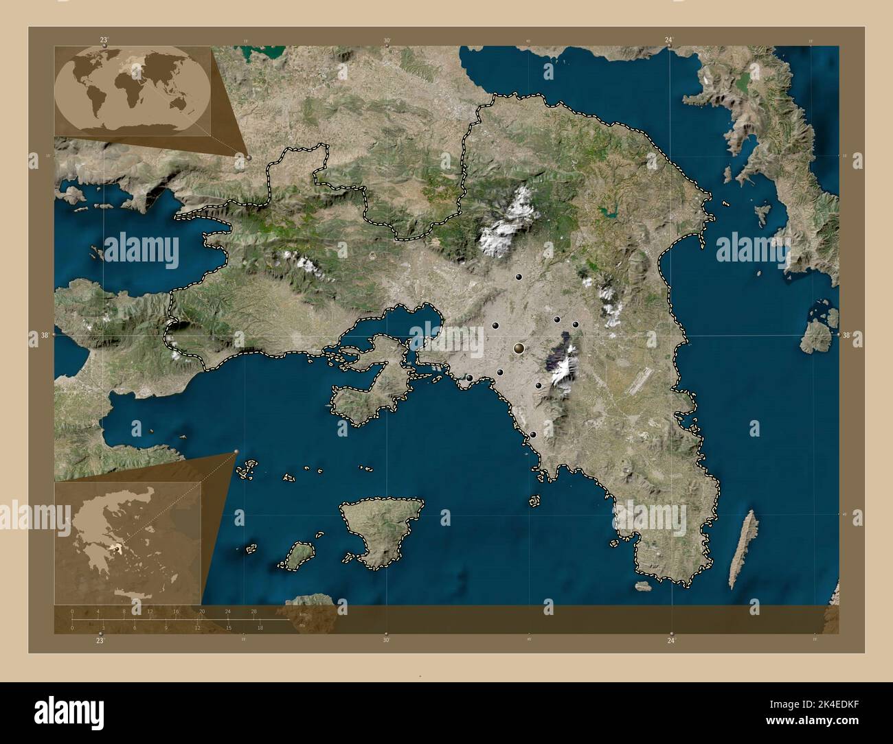 Athens, decentralized administration of Greece. Low resolution ...