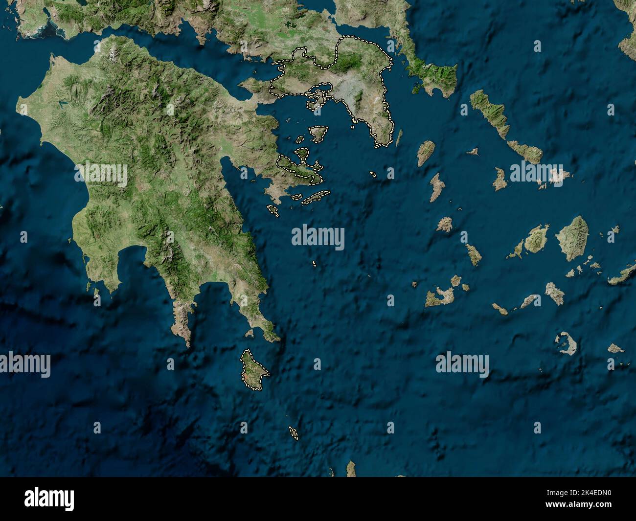 Attica, decentralized administration of Greece. High resolution ...