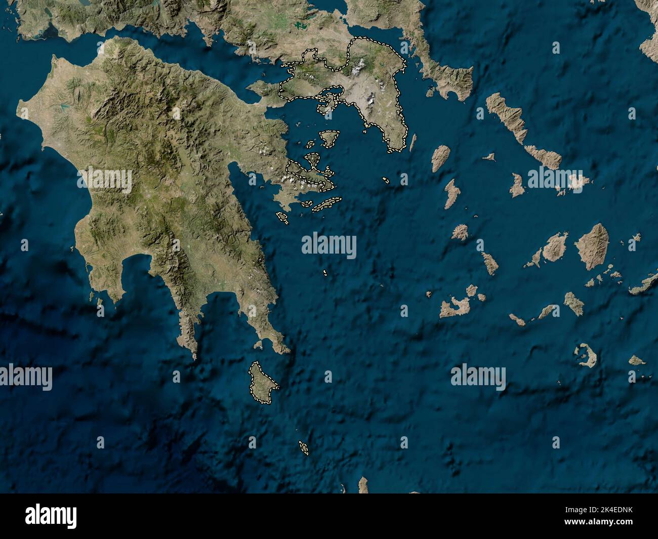 Attica, decentralized administration of Greece. Low resolution ...