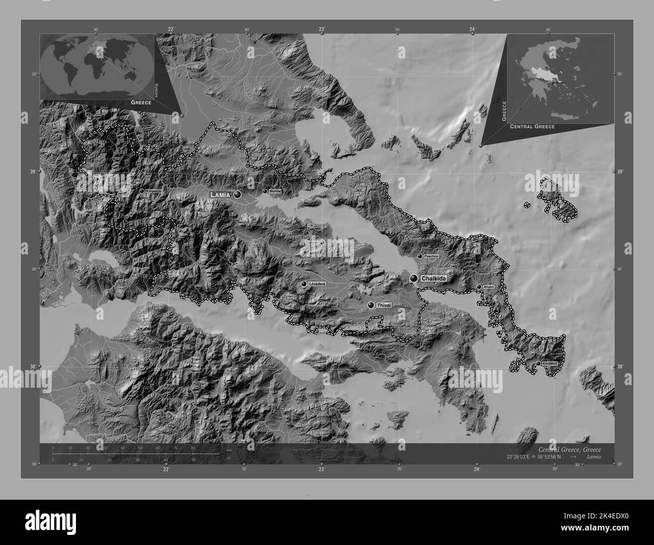elevation map of greece
