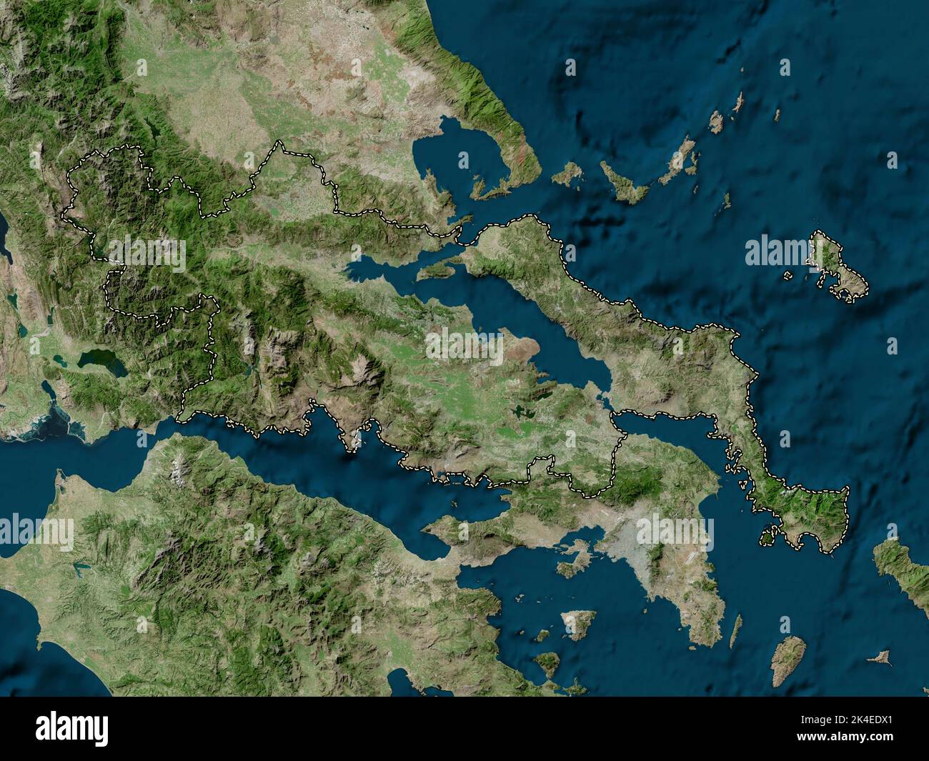 Central Greece, decentralized administration of Greece. High resolution ...