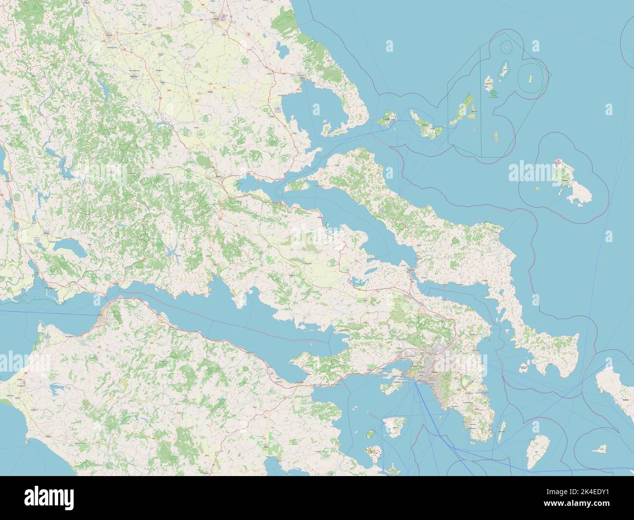 Central greece europe map hi-res stock photography and images - Alamy