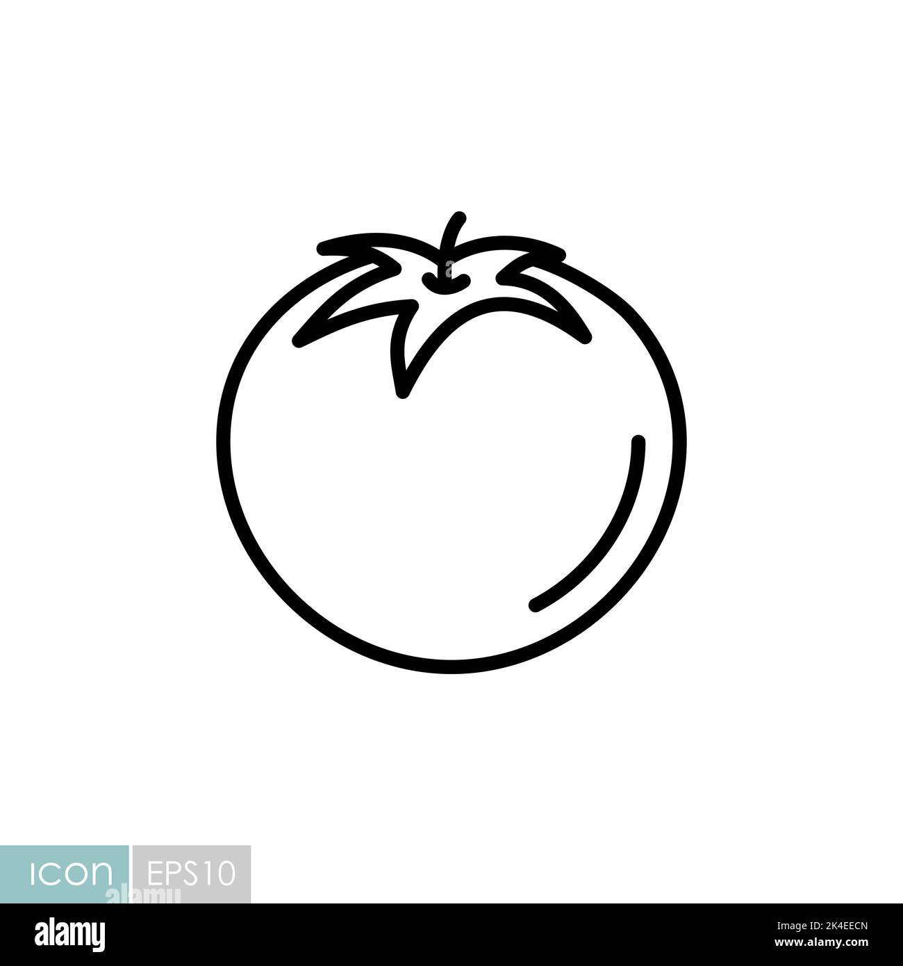 Tomato isolated design vector icon. Vegetable sign. Graph symbol for ...