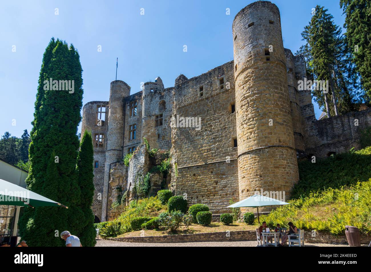 Beaufort (Beefort, Befort): Beaufort Castle in , Luxembourg Stock Photo ...