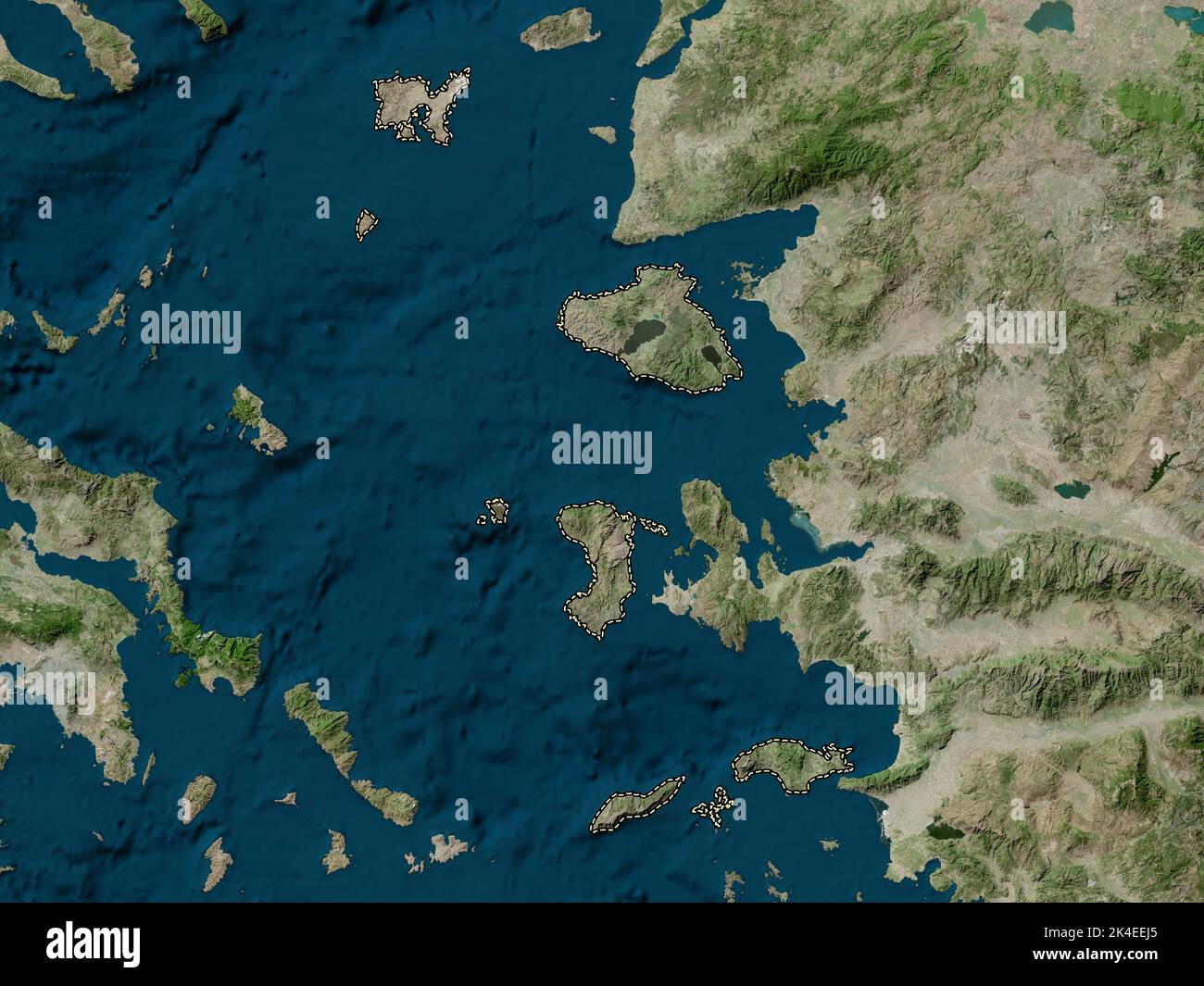 North Aegean, decentralized administration of Greece. High resolution ...