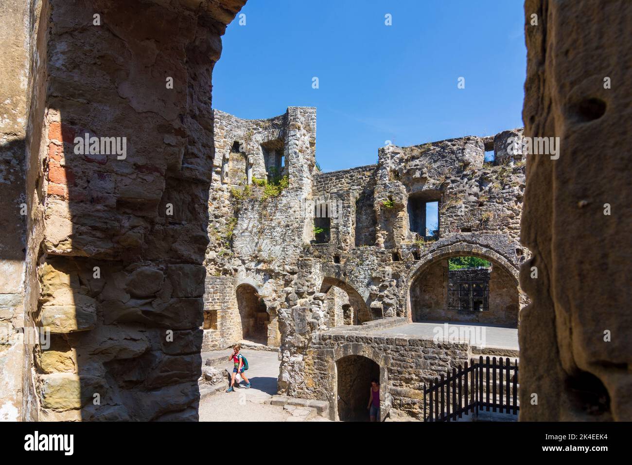 Beaufort (Beefort, Befort): Beaufort Castle in , Luxembourg Stock Photo ...