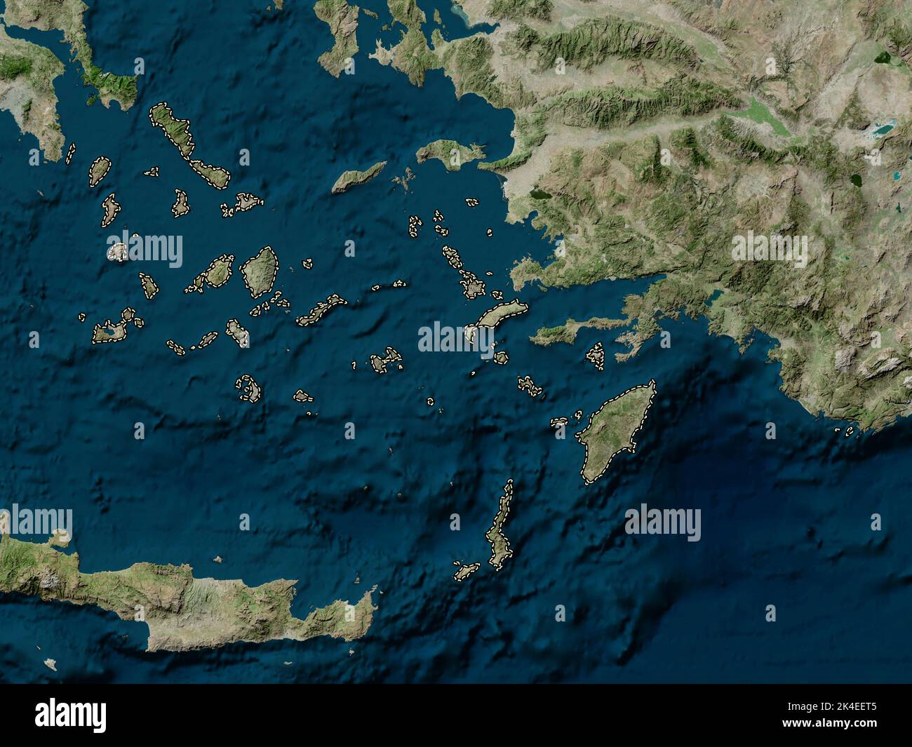 South Aegean, decentralized administration of Greece. High resolution ...