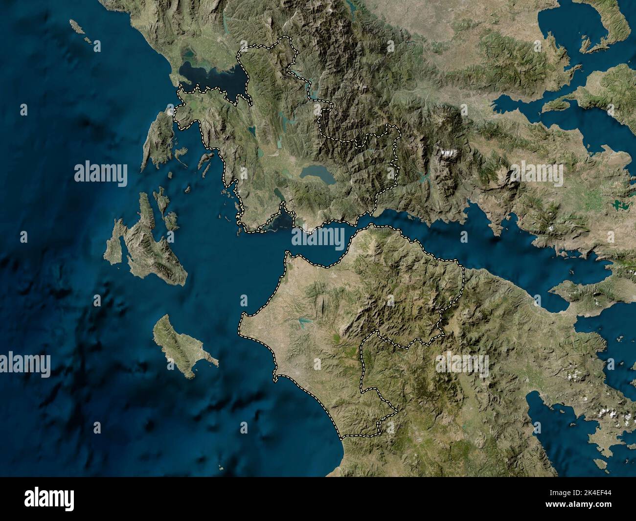 Western Greece, decentralized administration of Greece. Low resolution ...