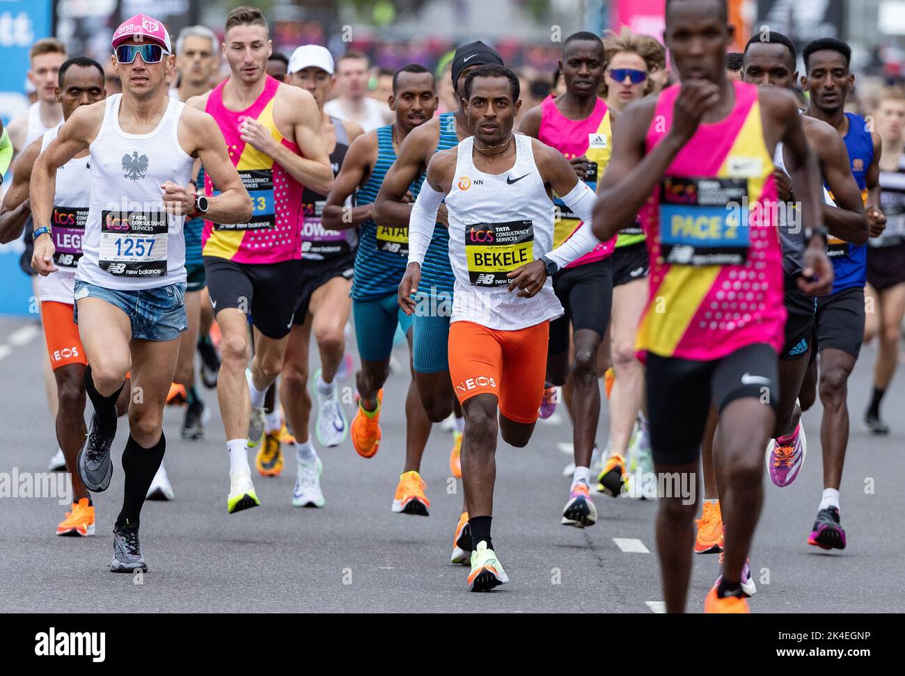 Handout photo issued by TCS London Marathon of Ethiopia's Kenenisa ...