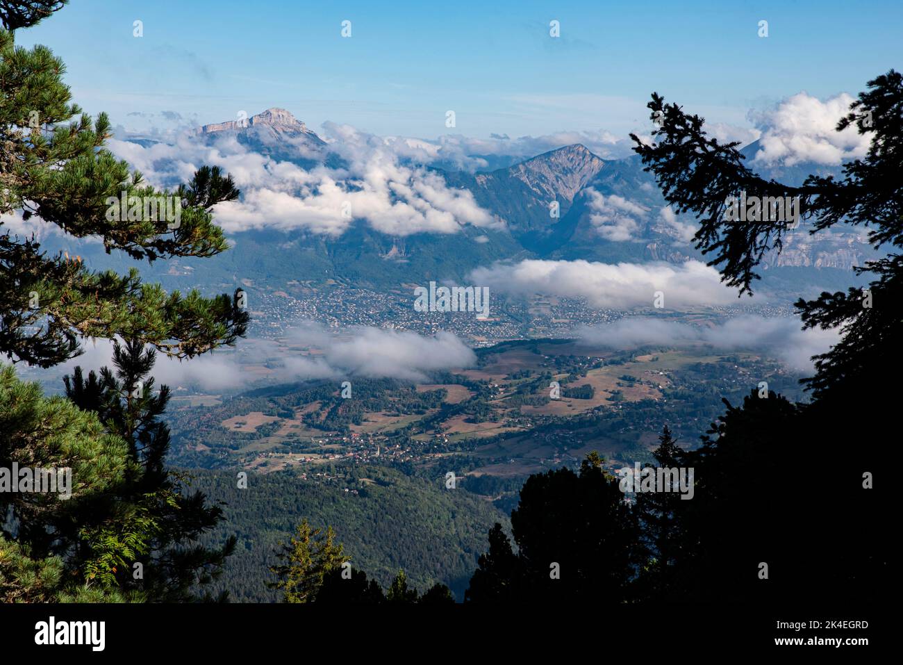 Summer mountain scenery in Chamrousse in the Alps, France Stock Photo ...