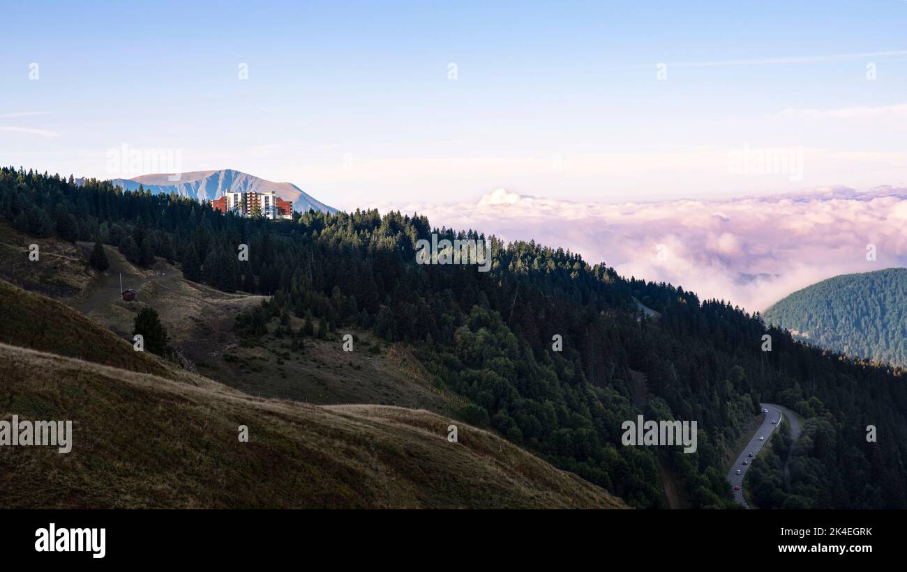 Summer mountain scenery in Chamrousse in the Alps, France Stock Photo ...