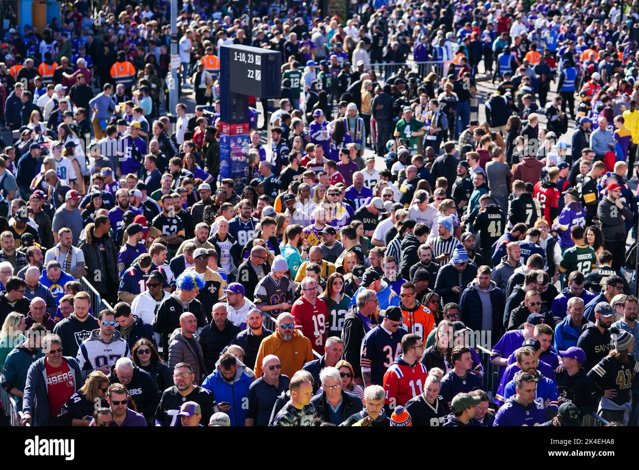 during the NFL International match at Tottenham Hotspur Stadium, London ...