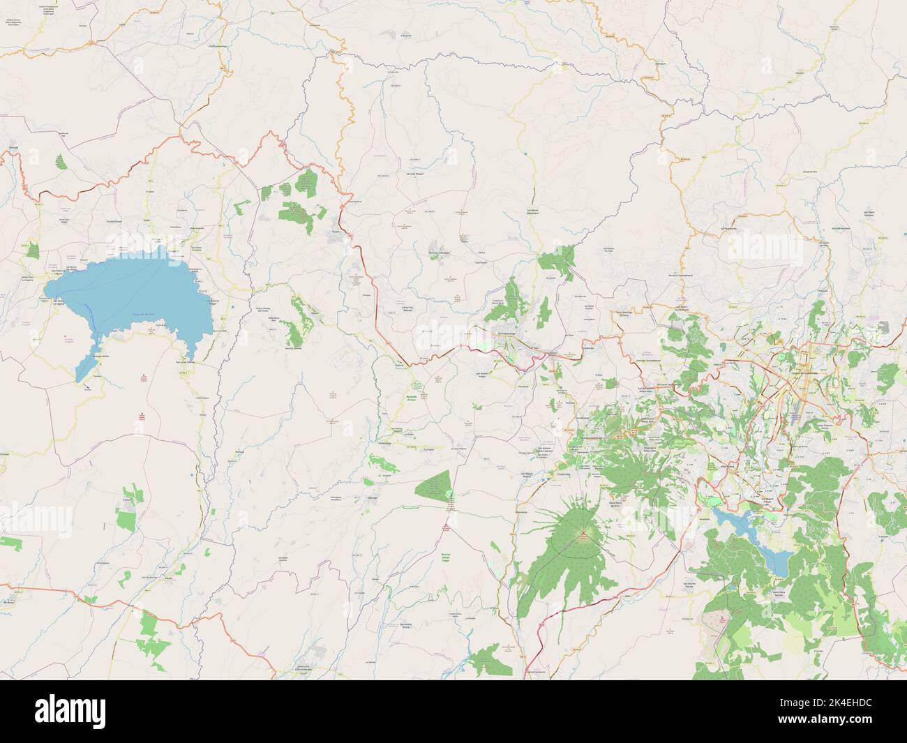 Chimaltenango, department of Guatemala. Open Street Map Stock Photo - Alamy