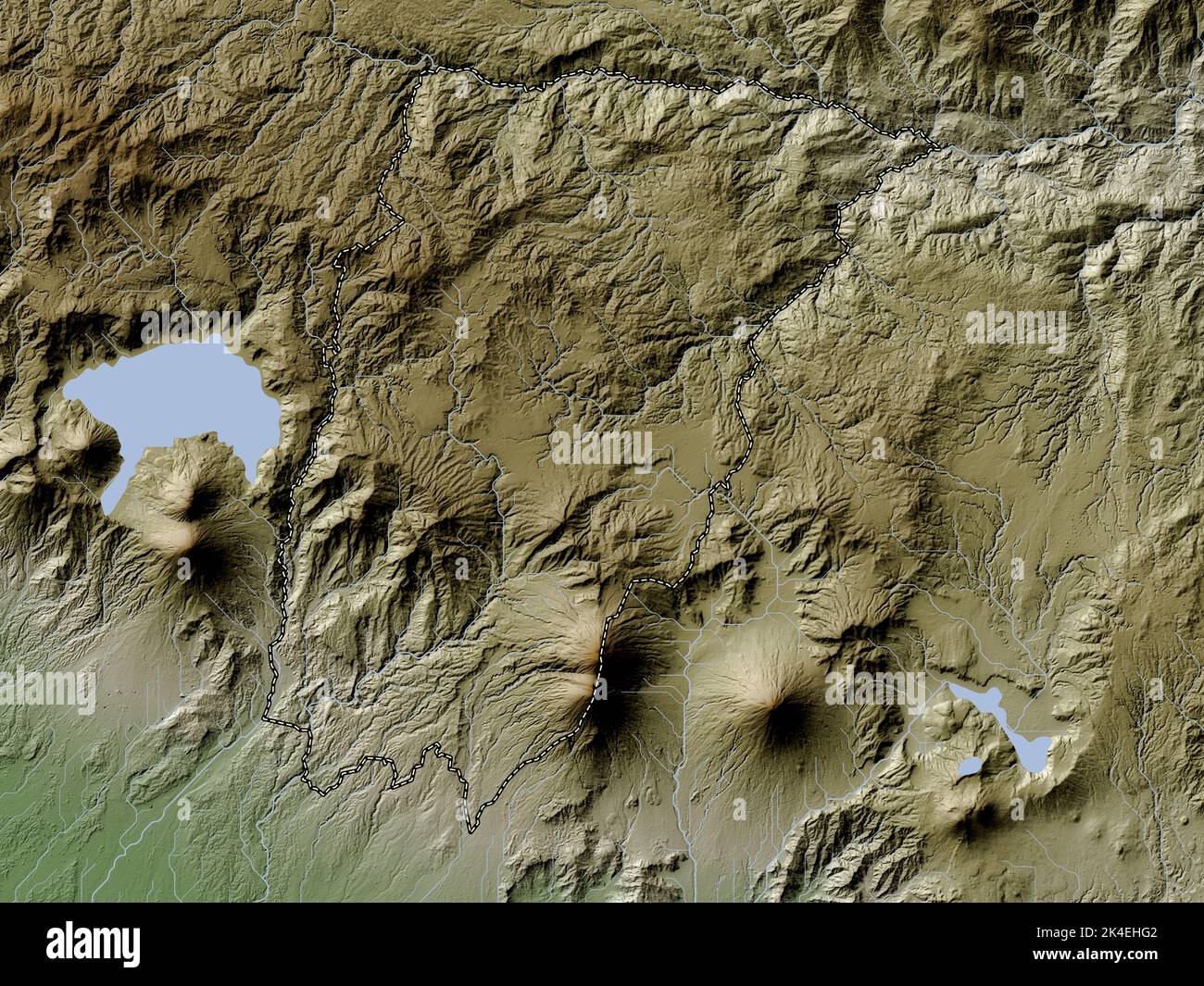 Chimaltenango, department of Guatemala. Elevation map colored in wiki ...