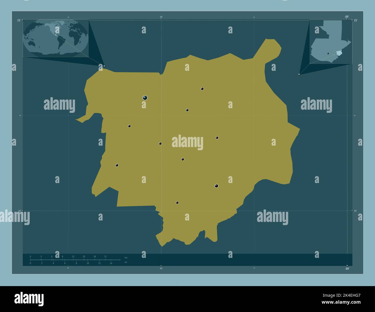 Chiquimula map hi-res stock photography and images - Alamy