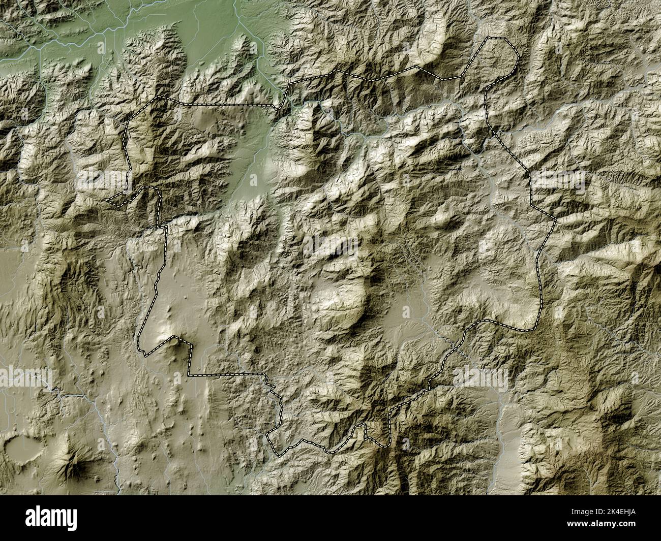 Chiquimula, department of Guatemala. Elevation map colored in wiki ...