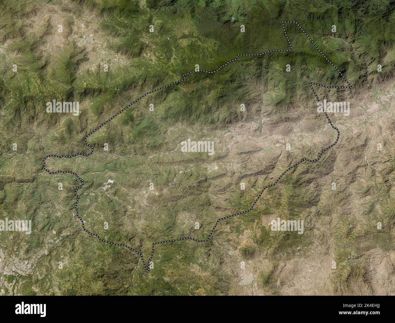 El Progreso, department of Guatemala. Low resolution satellite map ...