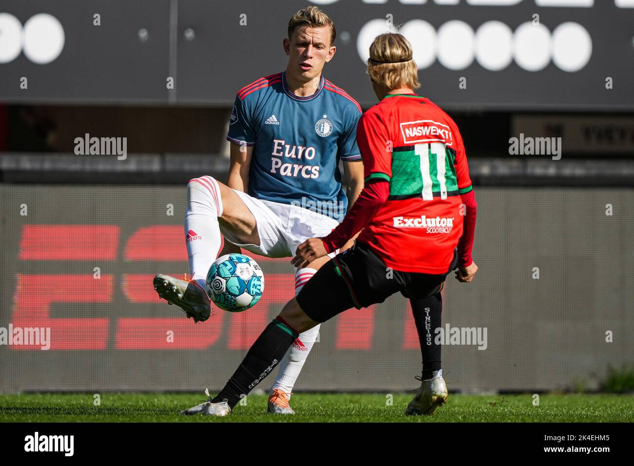 Nijmegen Marcus Holmgren Pedersen Of Feyenoord Magnus Mattsson Of Nijmegen Marcus Holmgren Pedersen Of Feyenoord Magnus Mattsson Of