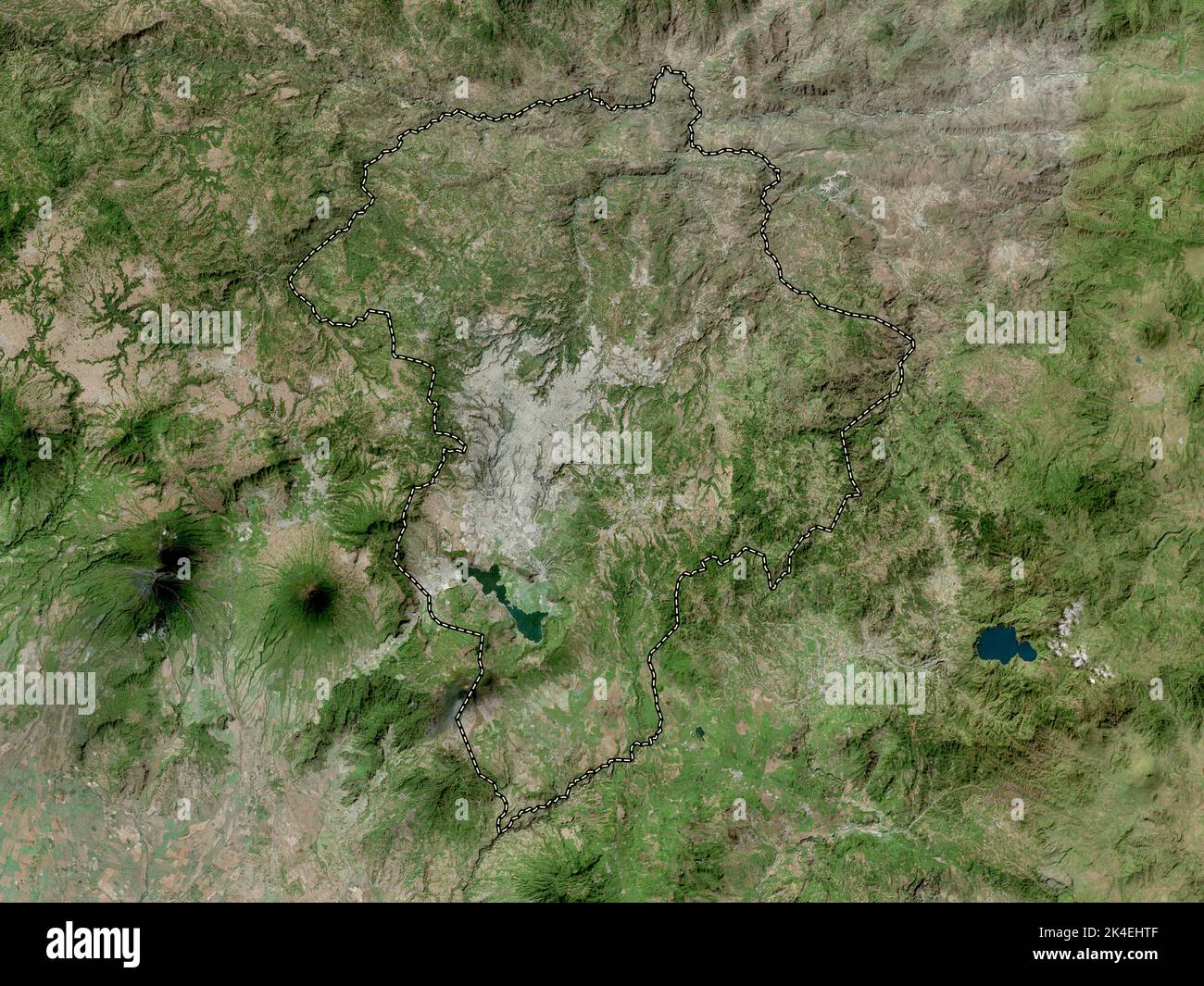 Guatemala, department of Guatemala. High resolution satellite map Stock ...