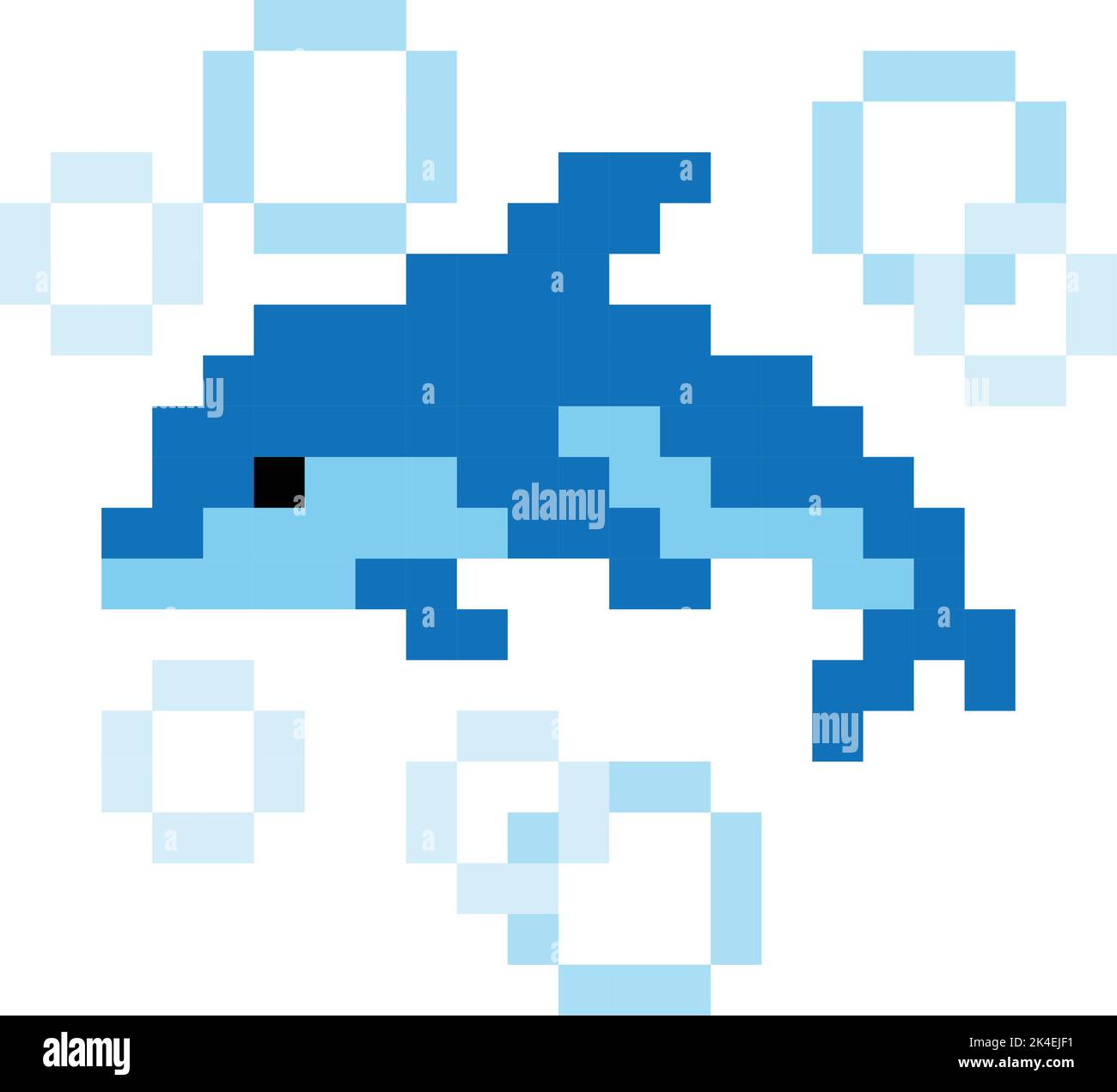 Pixel dolphin hi-res stock photography and images - Alamy