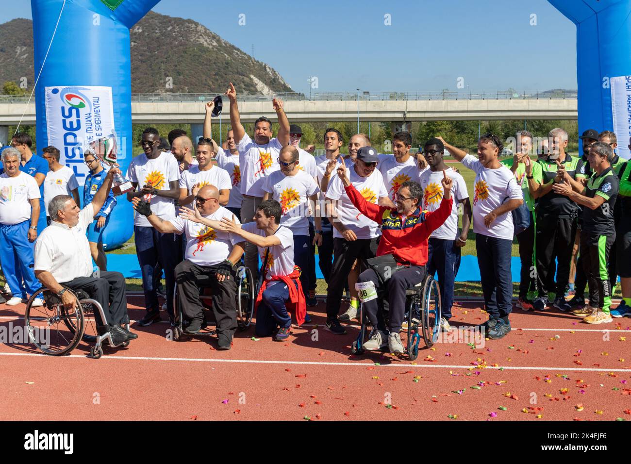 Athletics track Gabre Gabric, Brescia, Italy, October 02, 2022 ...