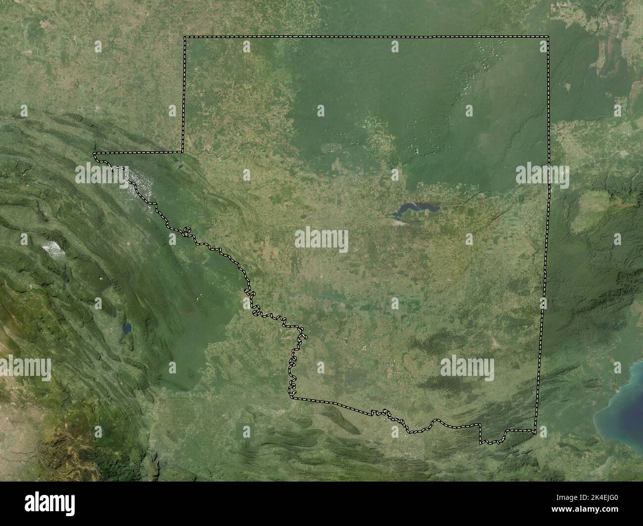 Peten, department of Guatemala. Low resolution satellite map Stock ...