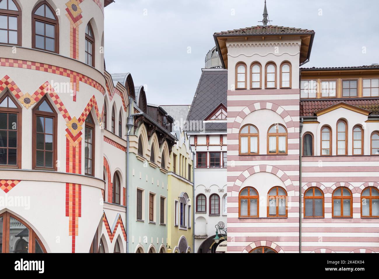 Europe Square in Komarno, Slovakia - opened in 2000, each building ...