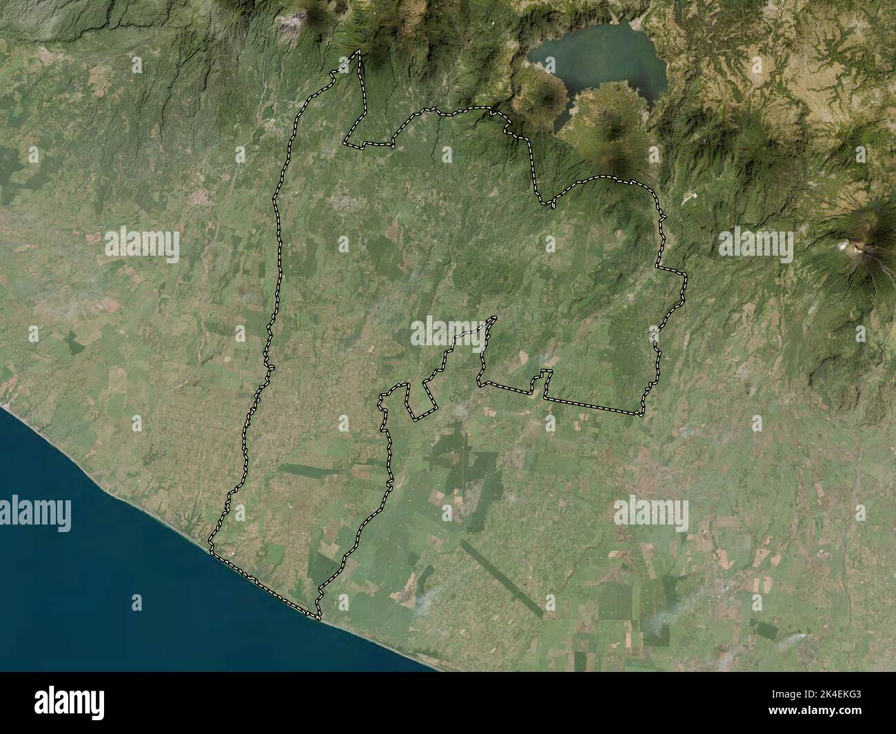 Suchitepequez, department of Guatemala. Low resolution satellite map ... Suchitepequez, department of Guatemala. Low resolution satellite map ...