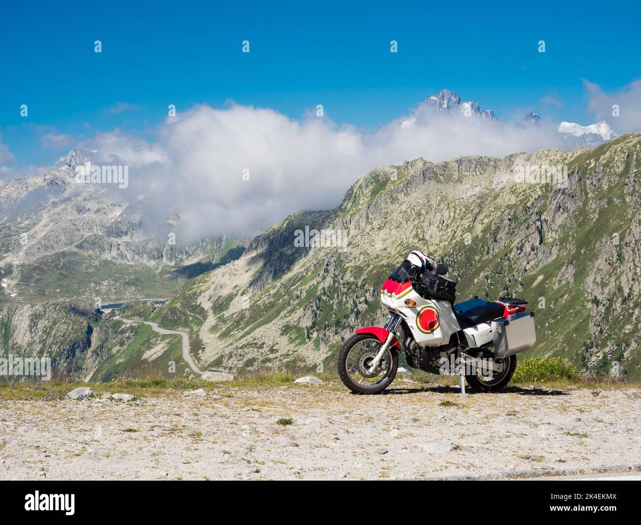 Motorcycle adventure alps hi-res stock photography and images - Alamy