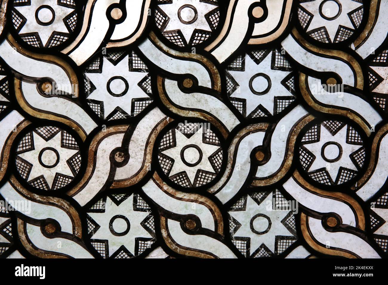 Cistercian stained glass. Decoration on the Holy Trinity Column ...