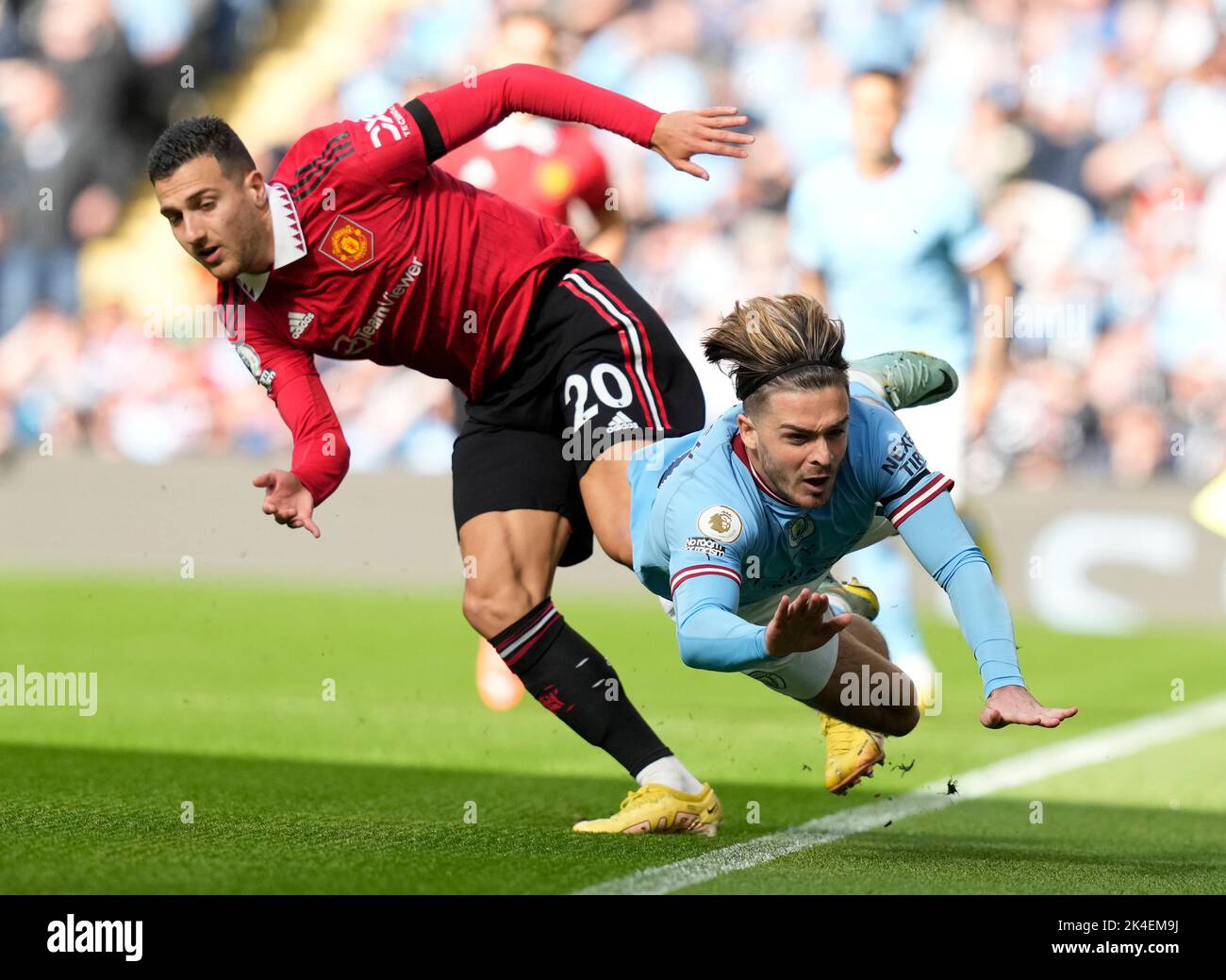 Manchester, England, 2nd October 2022. Diogo Dalot of Manchester United ...