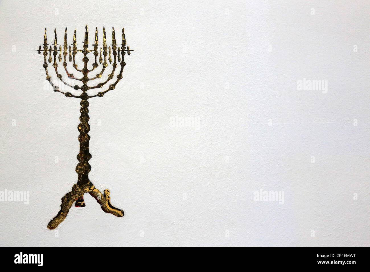 Menorah. The Jewish Museum. Vienna. Austria. Europe Stock Photo - Alamy